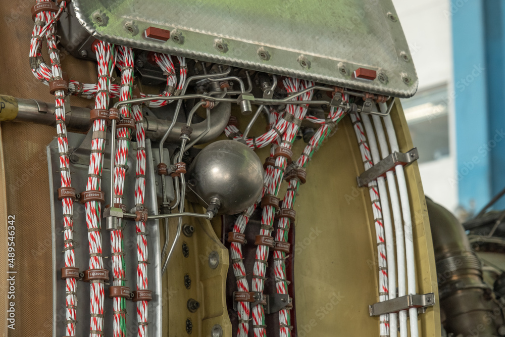 Electrical wiring system of an aircraft or an engine during maintenance ...