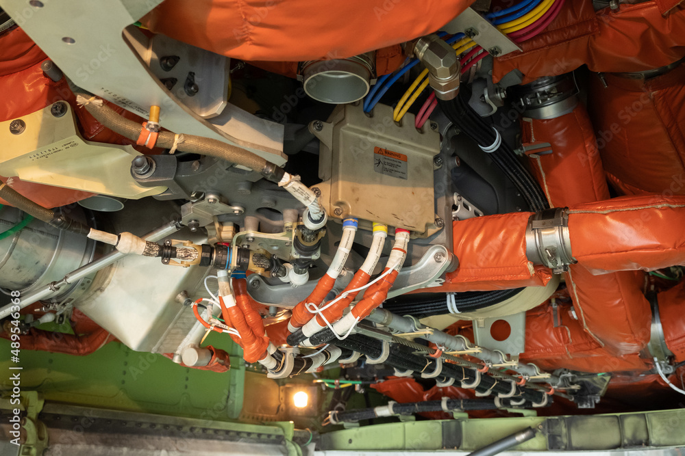 Electrical wiring system of an aircraft or an engine during maintenance ...