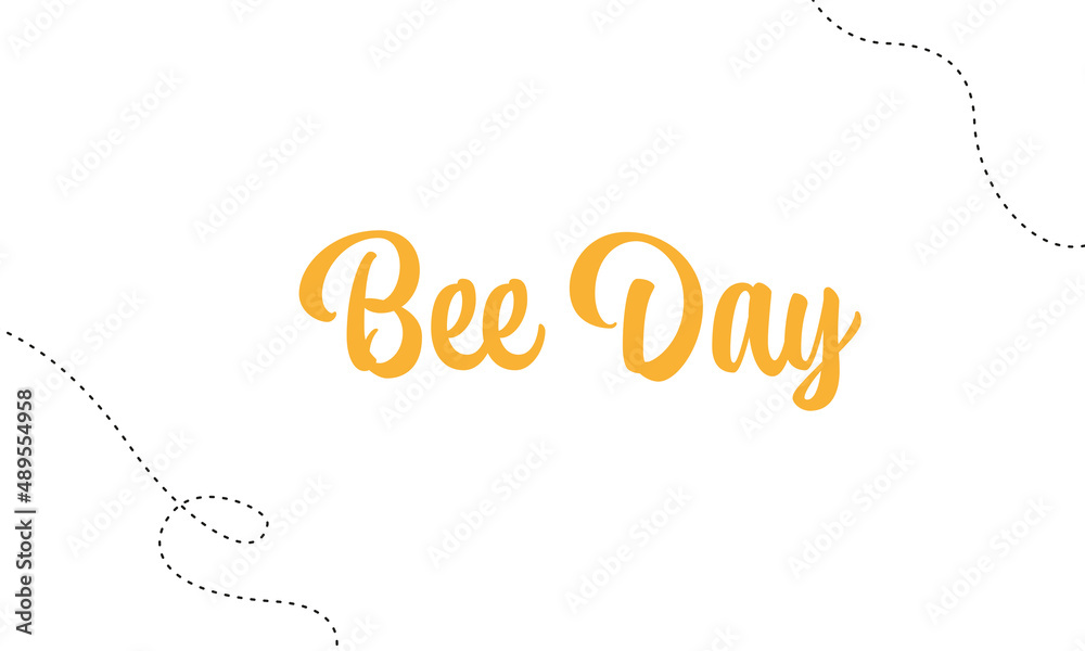 World Bee Day - calligraphy hand lettering with honeycombs Stock Vector ...