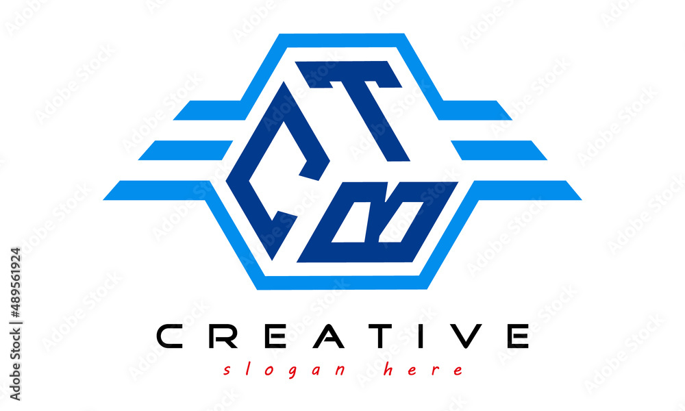 CTB three letter monogram type emblem badge with wings logo vector ...