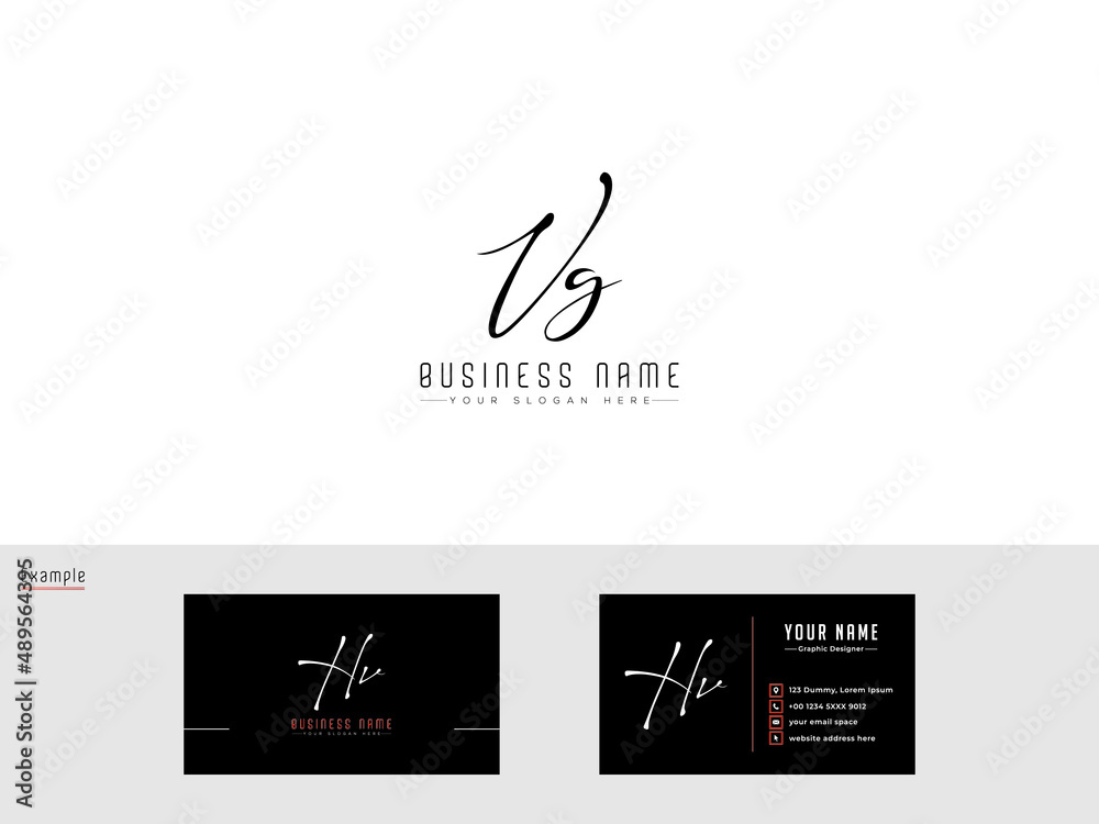 Luxury VG Logo Signature Letter, New Initial Vg gv Logo and Colorful ...
