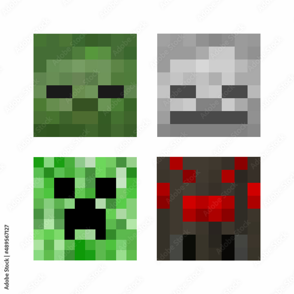 Spider Minecraft Face