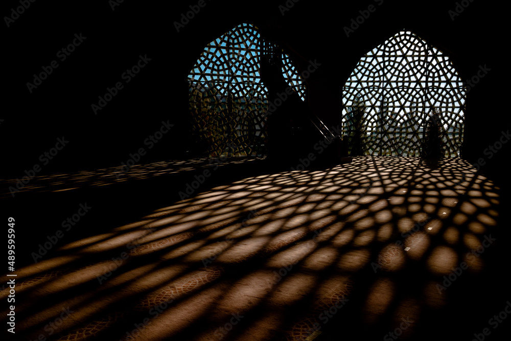 Islamic background photo. Mosque and shadows. Stock Photo | Adobe Stock
