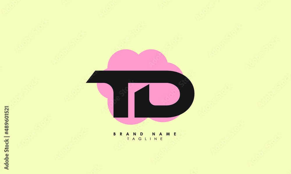 Alphabet letters Initials Monogram logo TD, DT, T and D Stock Vector ...