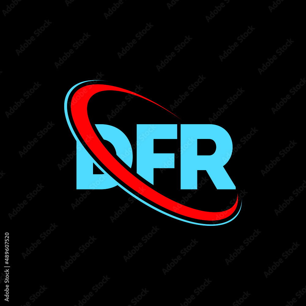DFR logo. DFR letter. DFR letter logo design. Initials DFR logo linked ...