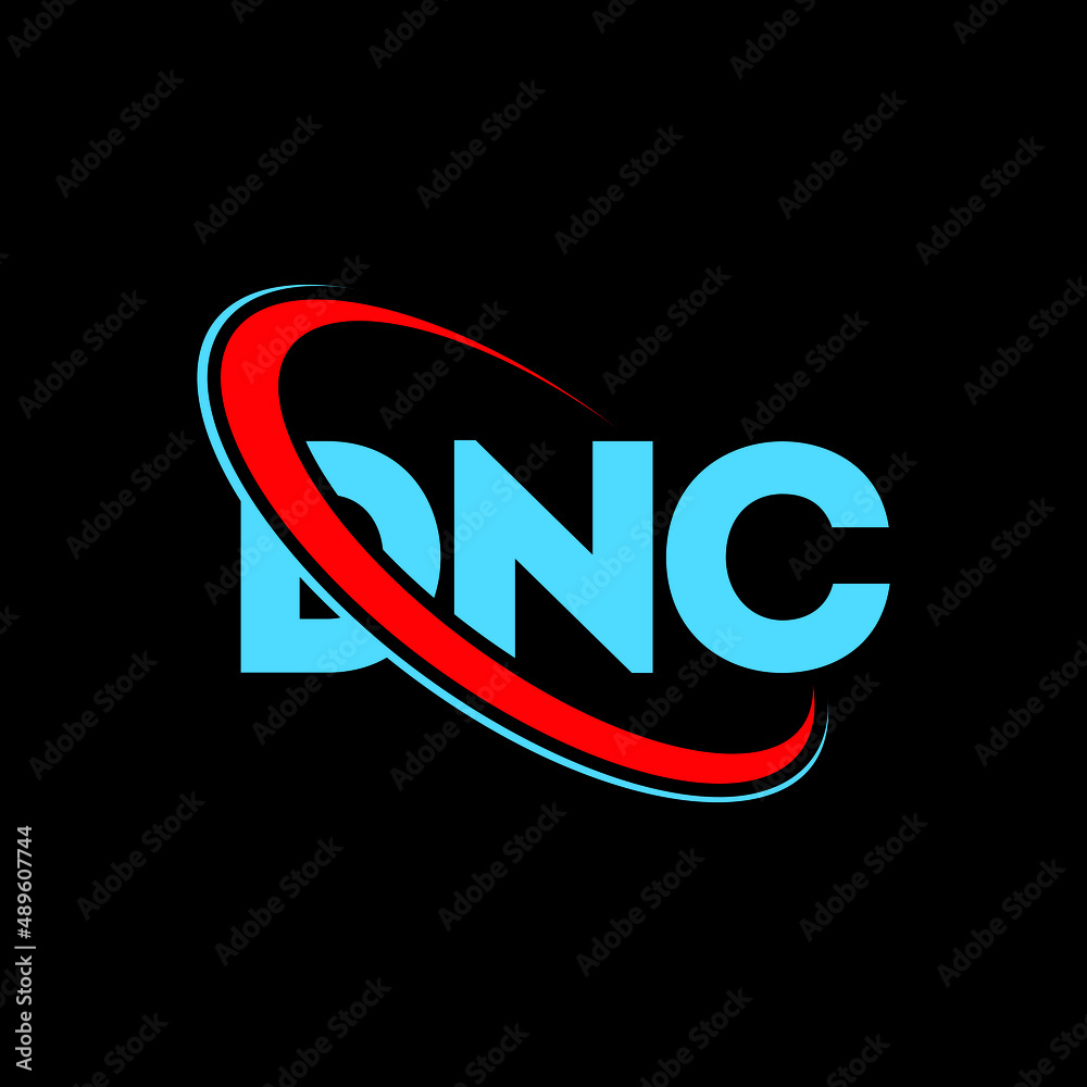 DNC logo. DNC letter. DNC letter logo design. Initials DNC logo linked ...