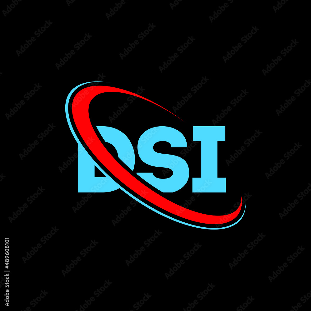 DSI logo. DSI letter. DSI letter logo design. Initials DSI logo linked ...