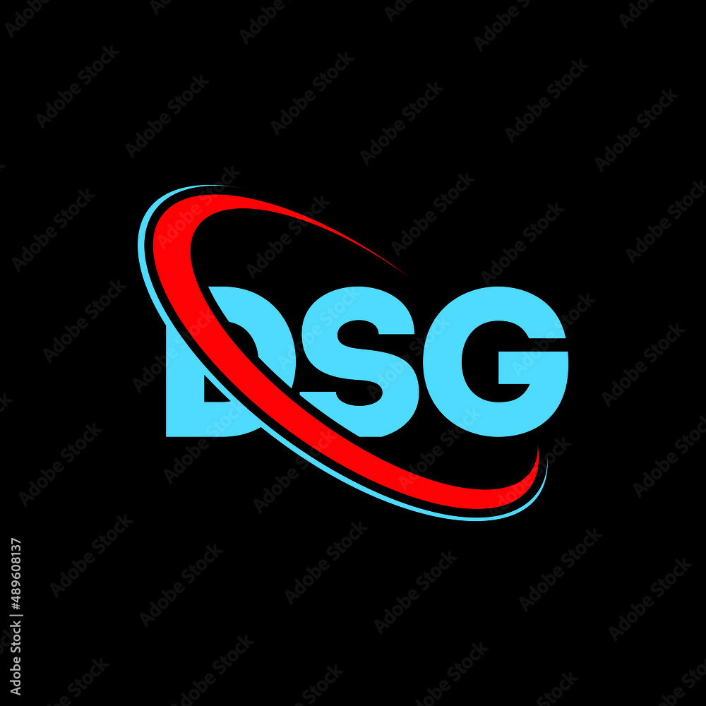 DSG logo. DSG letter. DSG letter logo design. Initials DSG logo linked ...