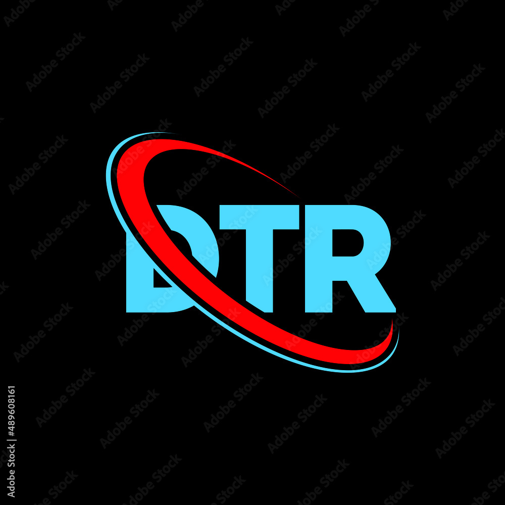 DTR logo. DTR letter. DTR letter logo design. Initials DTR logo linked ...