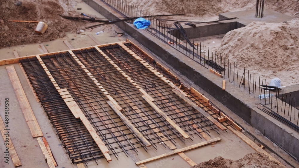 Unfinished Residential Apartment Building Reinforced Concrete ...