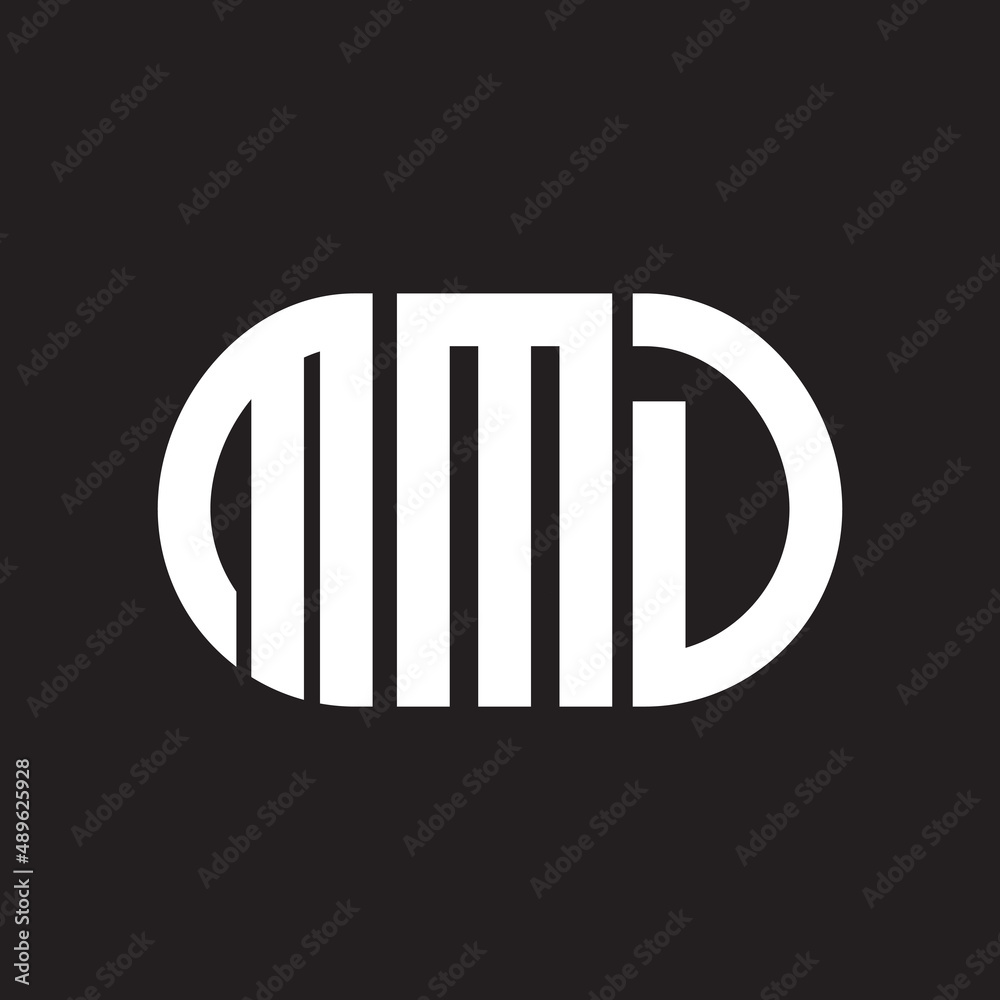 MMD letter logo design on black background. MMD creative initials ...