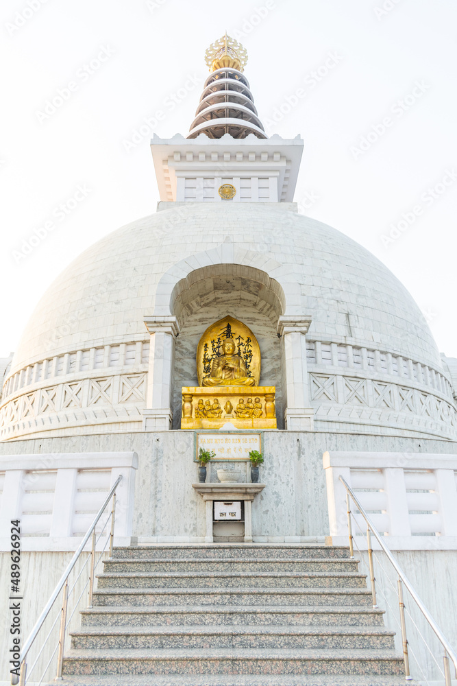 Shanti Stupa wallpaper image.Shanti Stupa is a Buddhist white-domed ...