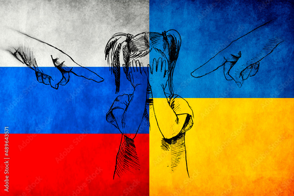 russia ukraine war, flag, confrontation between russia and ukraine, war ...