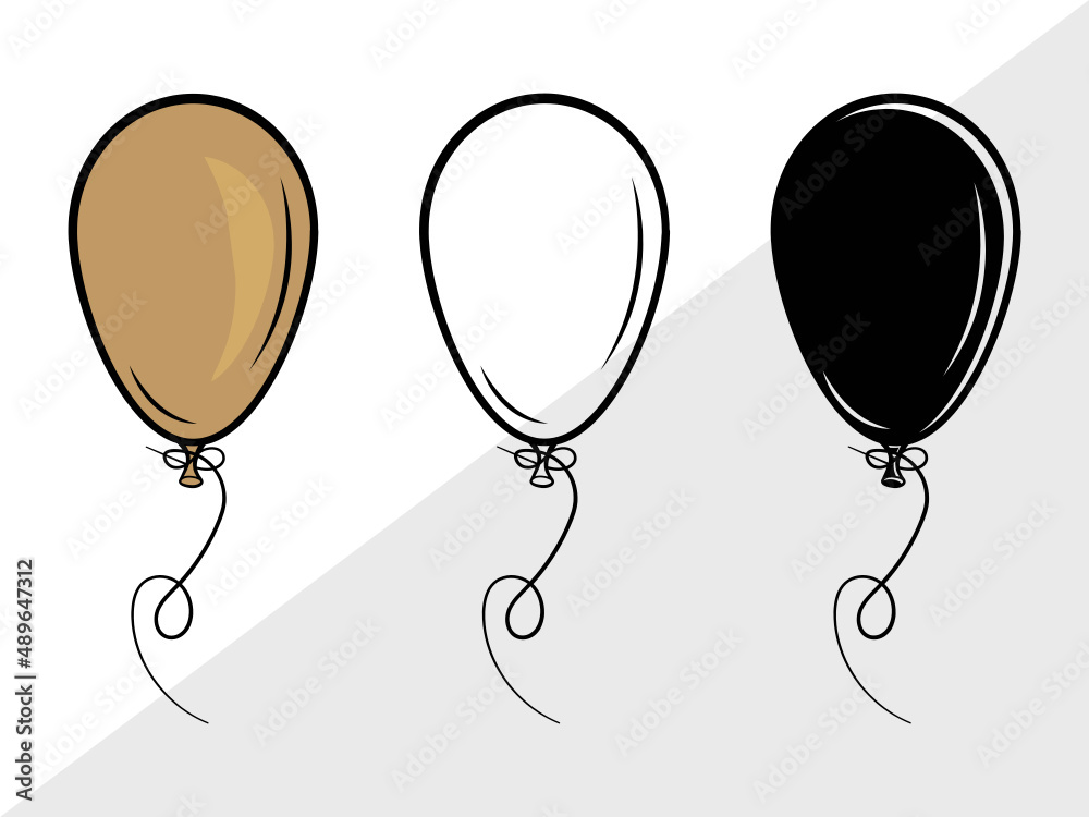 Balloon SVG | Air Balloon Svg | Balloon String Svg | Hot Air Balloon ...