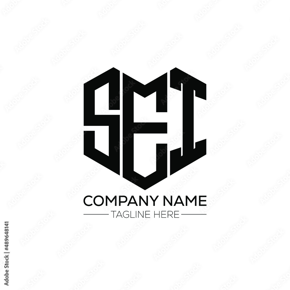 SEI letter logo design on white background.SEI creative initials letter ...