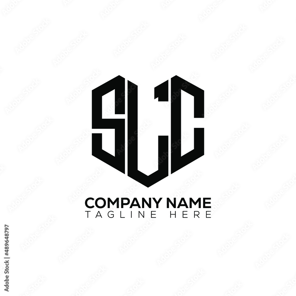 Vecteur Stock SLC letter logo design on white background.SLC creative ...