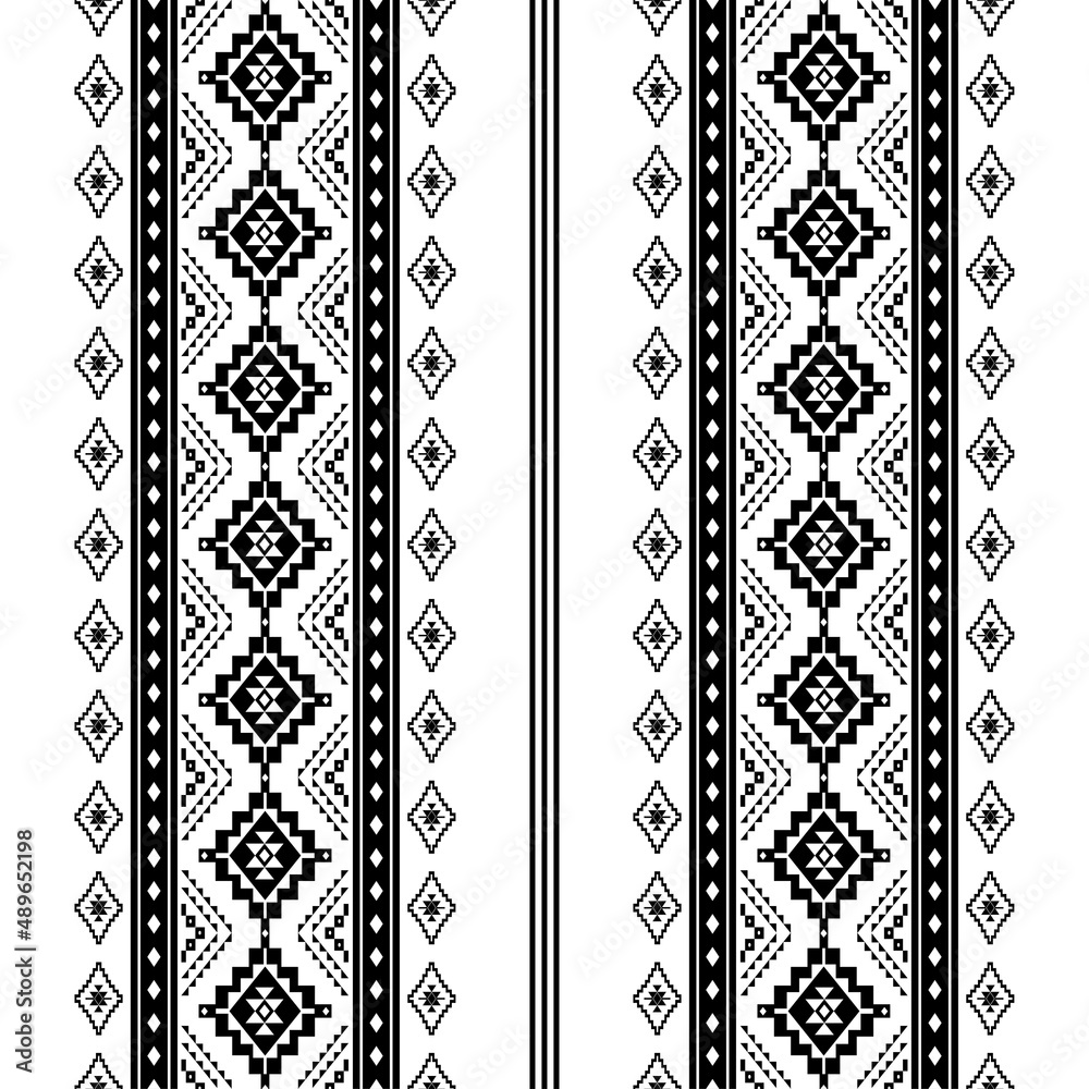 Geometric ethnic oriental seamless pattern traditional Design for ...