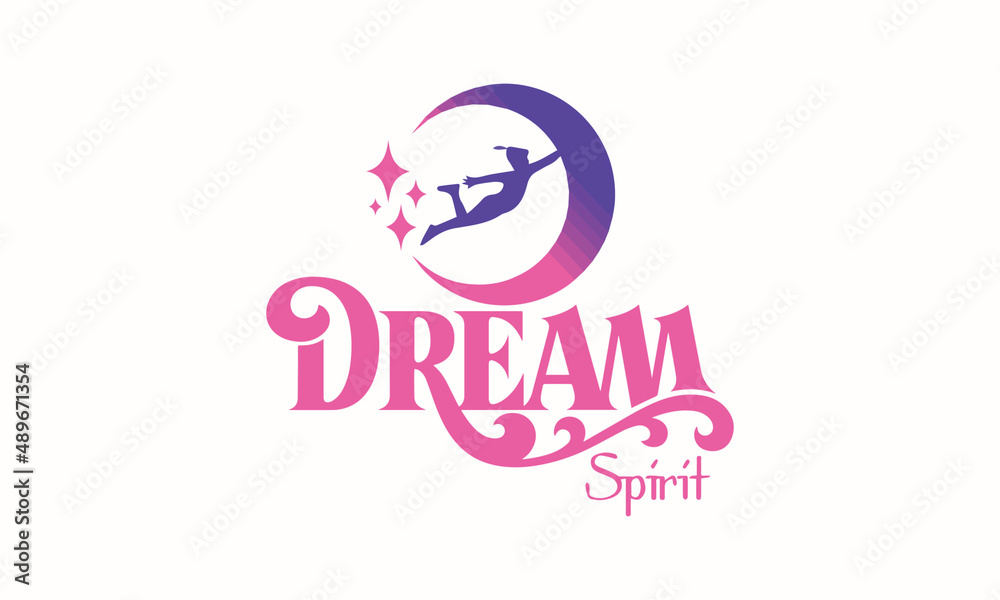 dream spirit logo design Stock Vector | Adobe Stock
