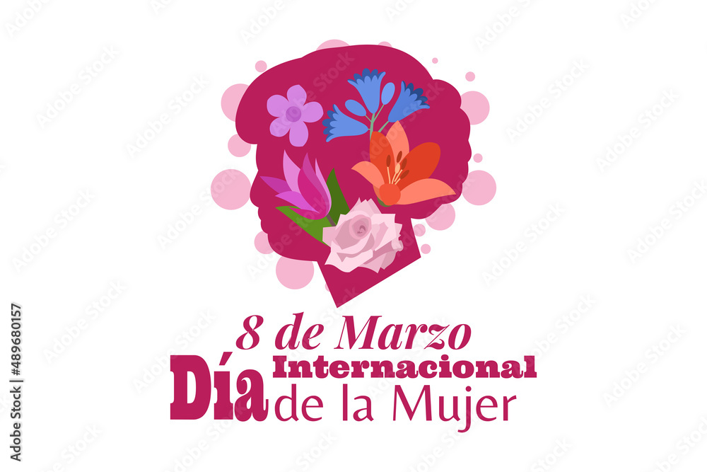 Translation:March 8, International Women's Day. happy international ...