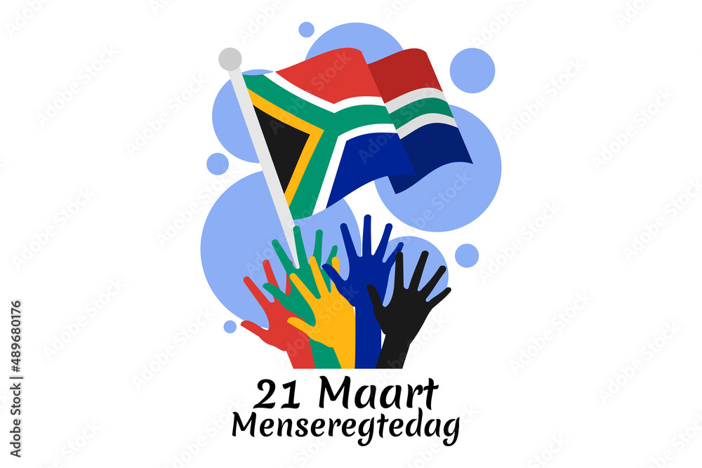 Translation: March 21.Human rights Day. Human rights day (Menseregtedag ...
