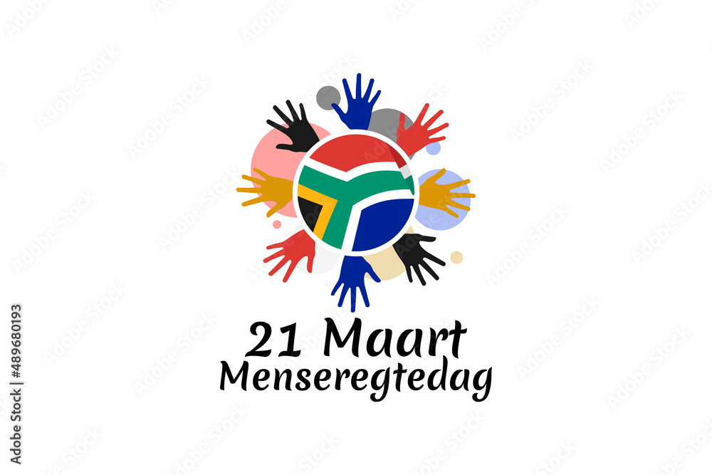 Translation: March 21.Human rights Day. Human rights day (Menseregtedag ...