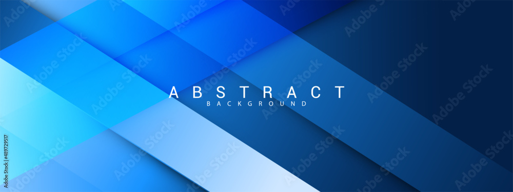 Banner design with diagonal dark blue stripe pattern. Modern line ...