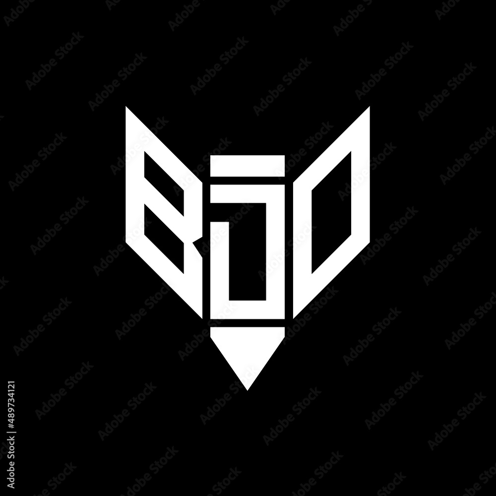 BDO letter logo design on black background.BDO creative initials letter ...
