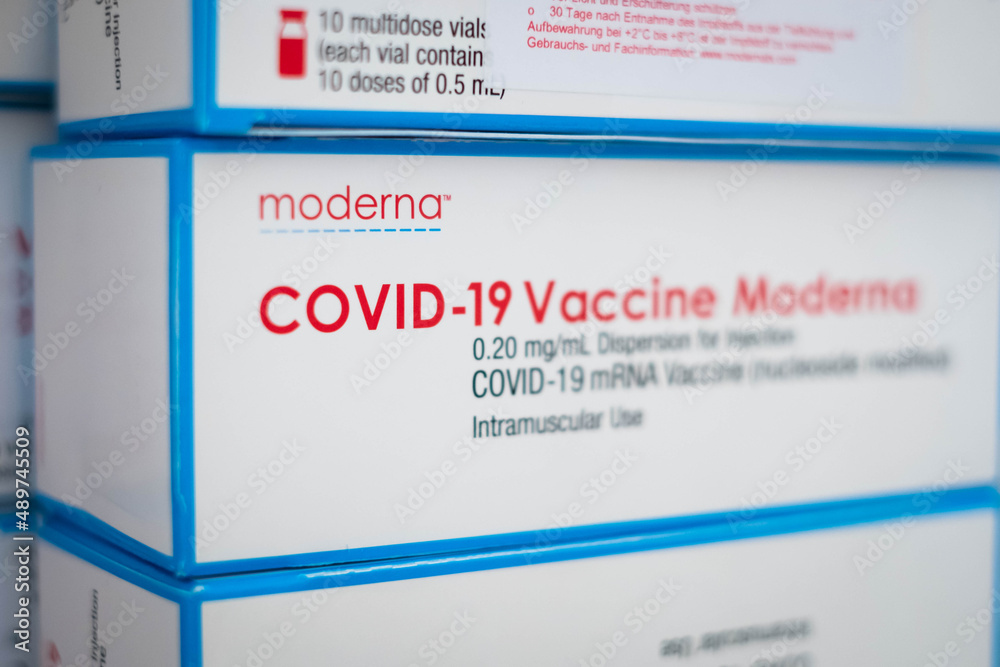 Covid-19 mRNA Vaccine by Moderna Stock Photo | Adobe Stock