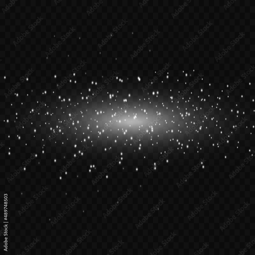 Special design of starlight or light effect. Starry sky. Light effect ...