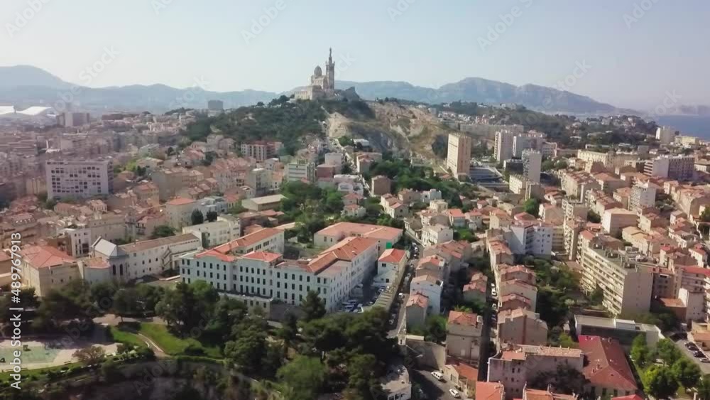 The picturesque and beautiful city of Marseille, France, with the ...