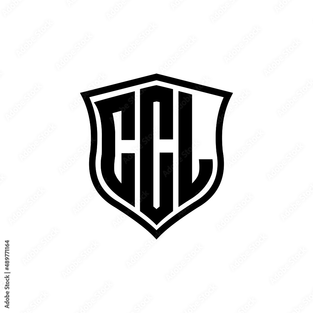 CCL letter logo design with white background in illustrator, vector ...