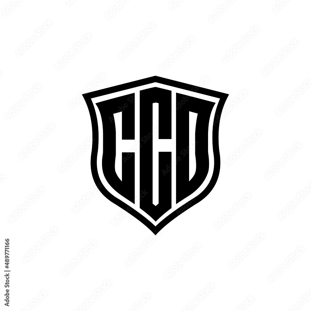 CCD letter logo design with white background in illustrator, vector ...
