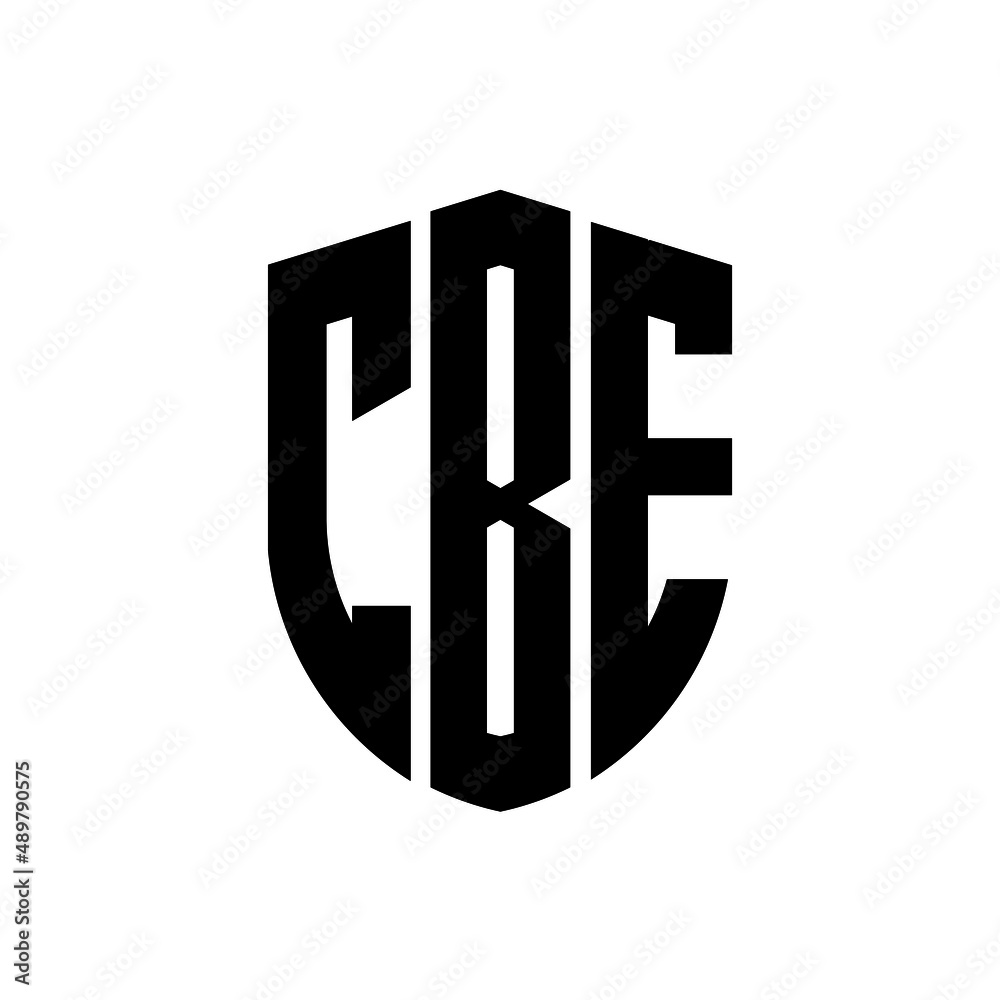 CBE letter logo design. CBE modern letter logo with black background ...