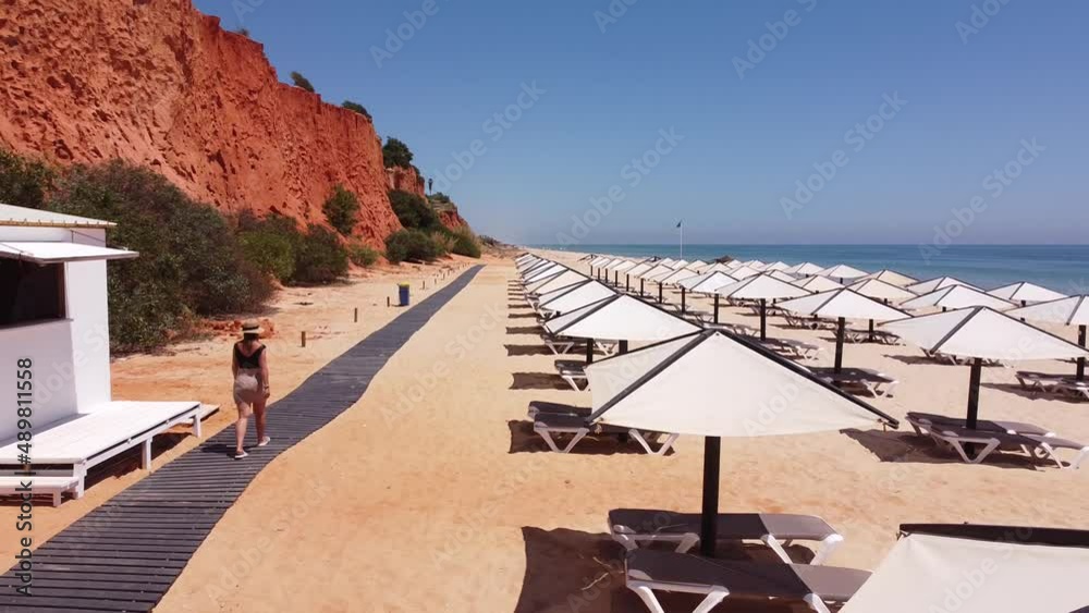 Praia Vale do Lobo Beach at Almancil, Algarve, South Portugal - Tourist ...