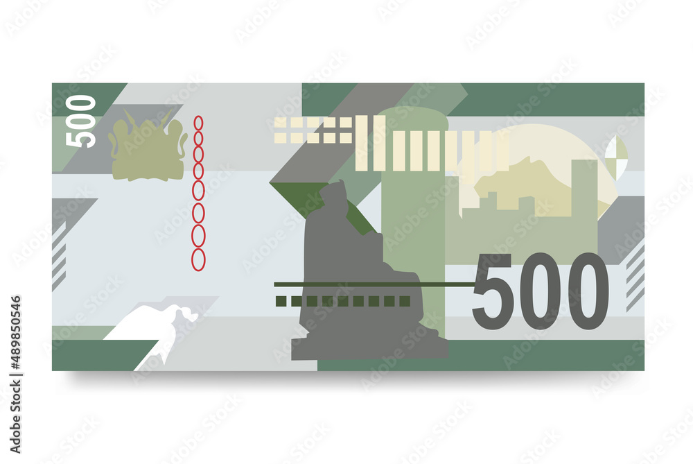 Kenyan Shilling Vector Illustration. Kenya money set bundle banknotes ...