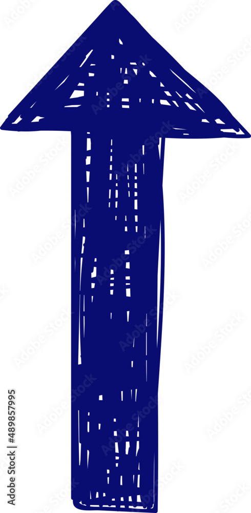 Arrow doodle. Doodle simple sketch. Scrawl element. Hand drawn effect ...