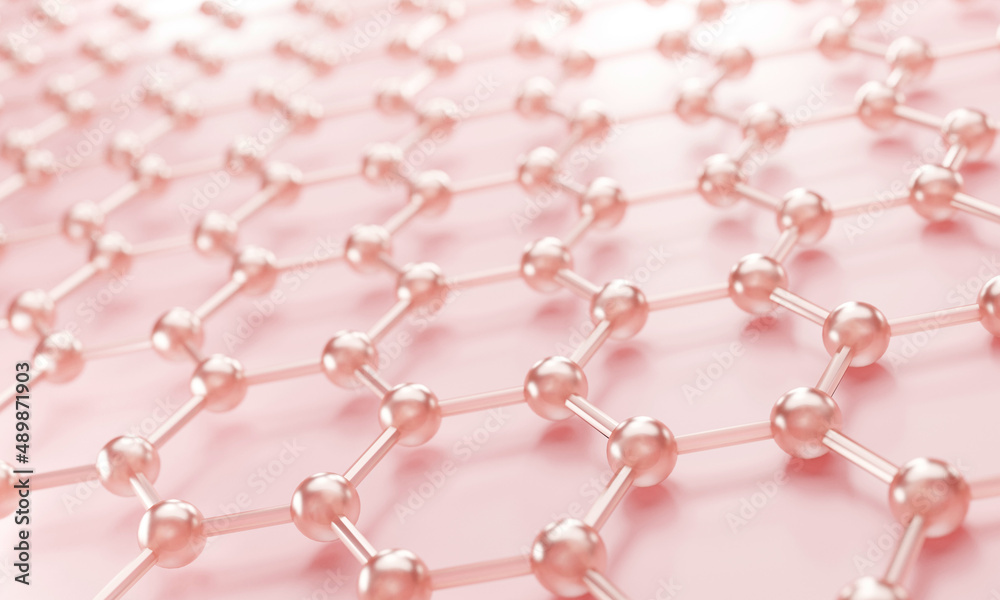 skin cell. serum molecules through the skin layer and reduce up saggy ...