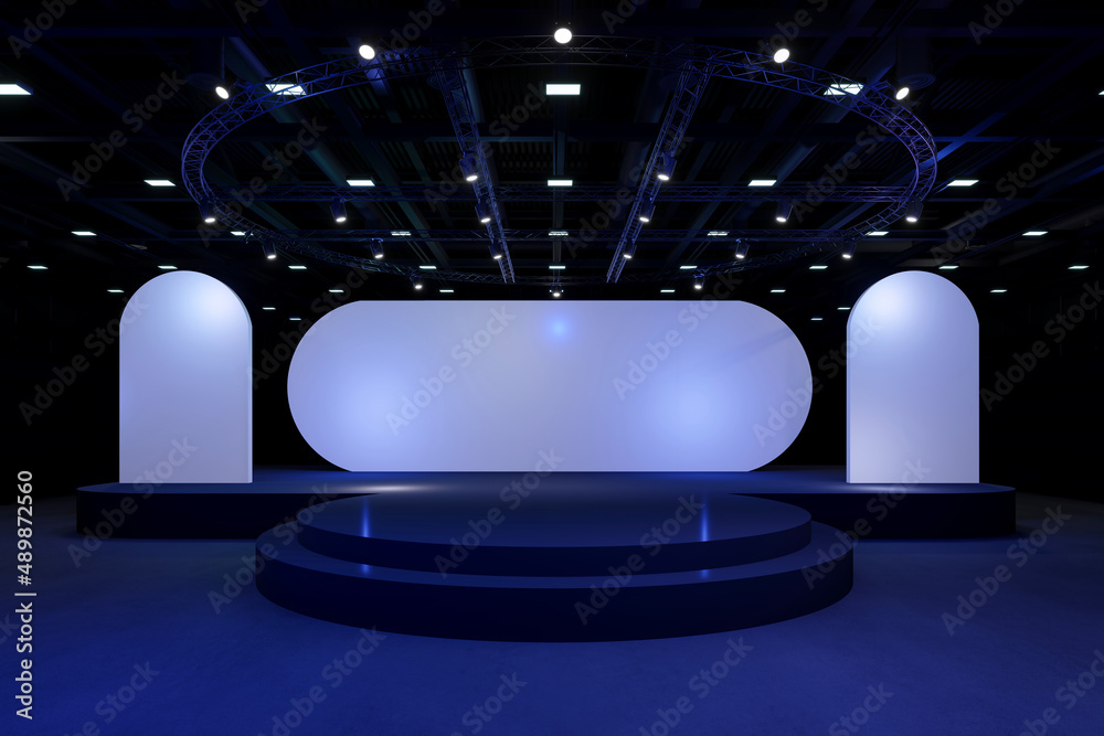 Empty stage Design for mockup and Corporate identity,Display.Platform ...