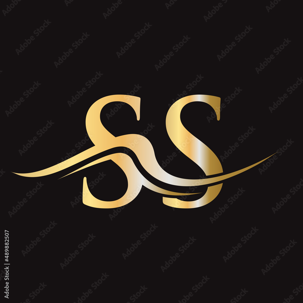 Letter SS Logo Design. Initial SS Logotype Template For Business And ...