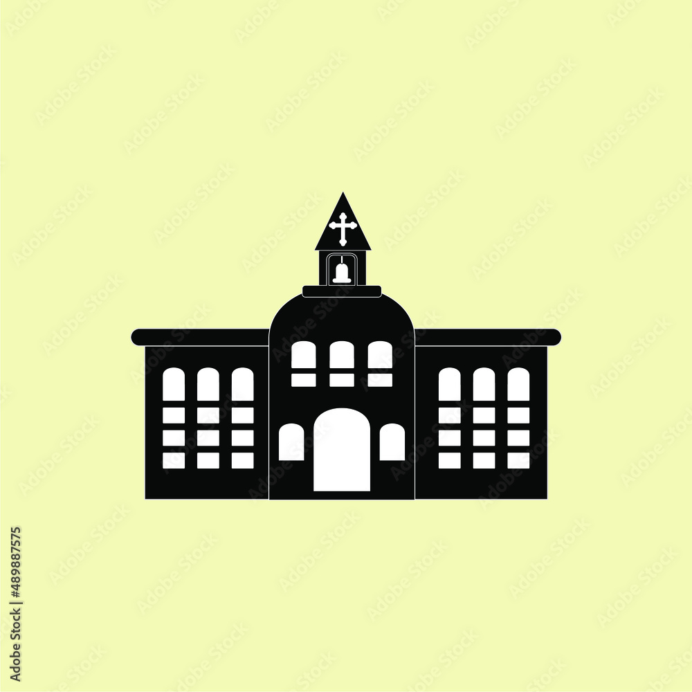 church building vector illustration, perfect for icons, templates ...