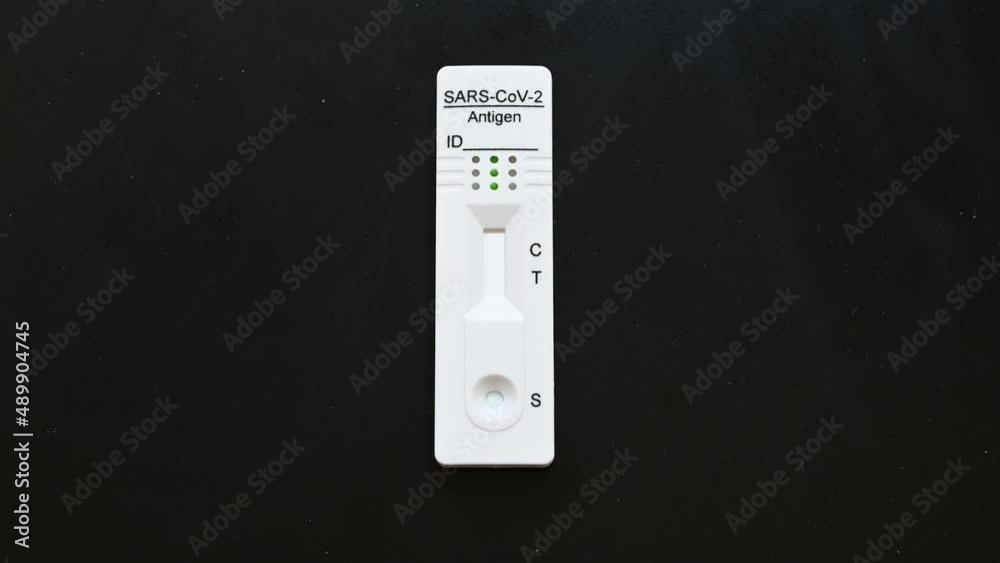 Covid-19 test kit. Rapid diagnostic antigen test detecting Coronavirus ...