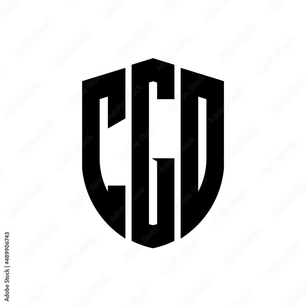 CGD letter logo design. CGD modern letter logo with black background ...