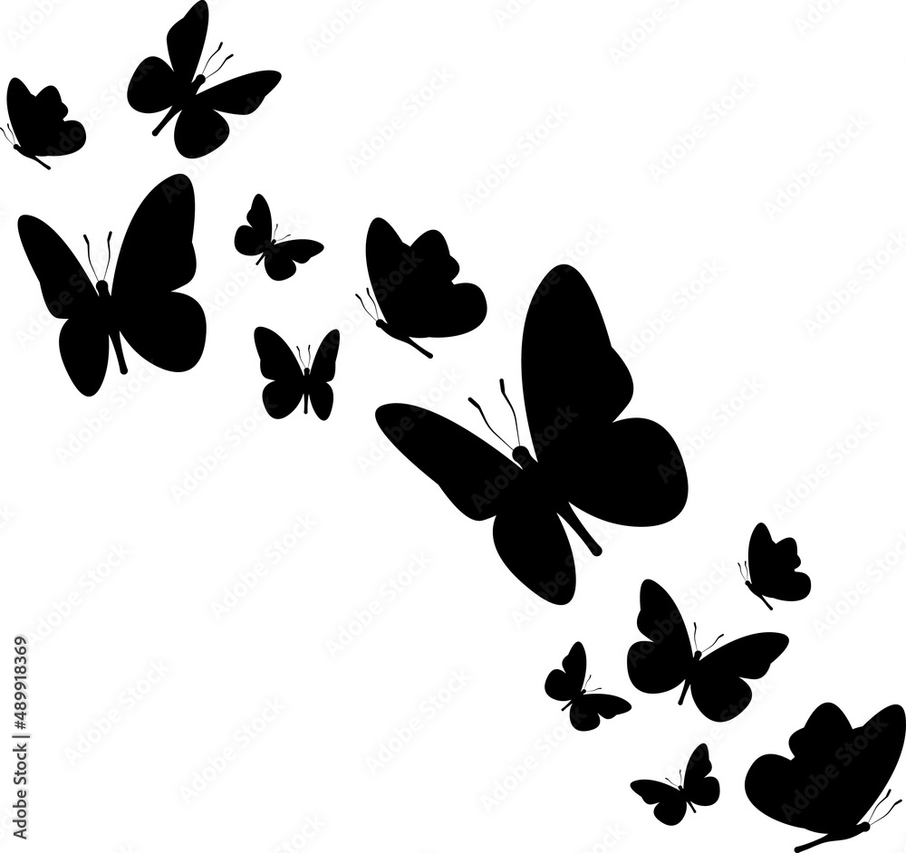 Fluttering Butterflies Illustrations Fluttering Butterflies SVG EPS PNG ...