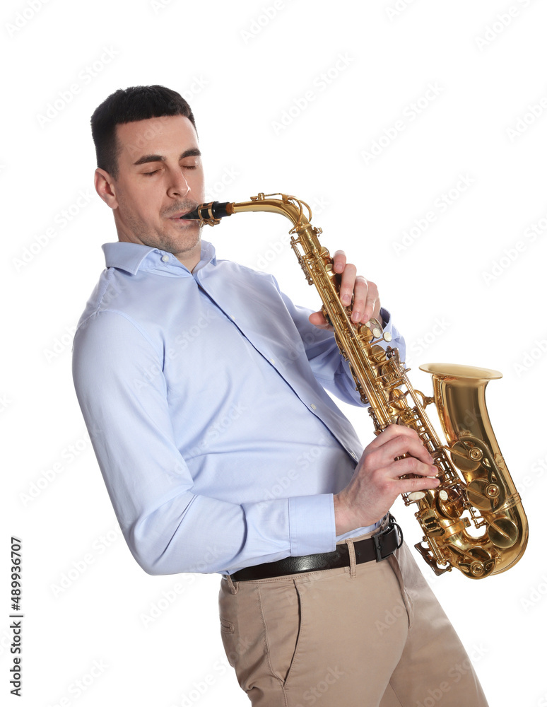 White Saxophone