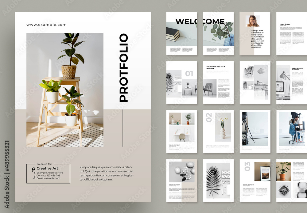 Portfolio Layout Stock Template | Adobe Stock