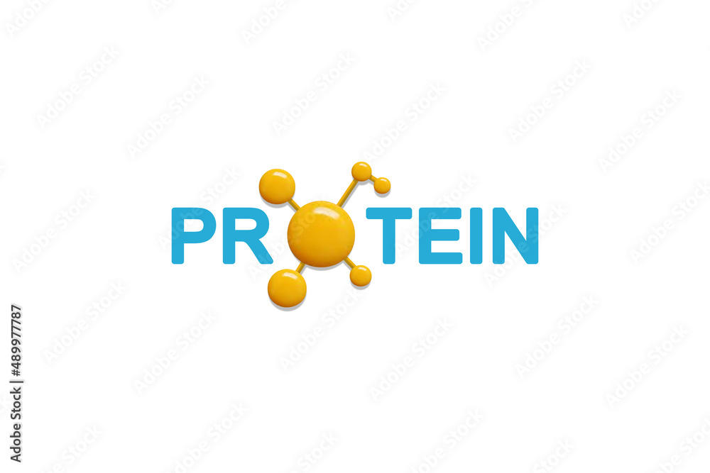 Vettoriale Stock Vector is the word protein from amino acids to complex ...