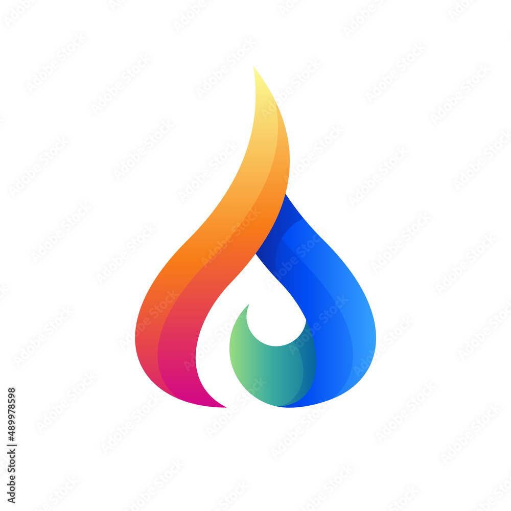 letter A fire logo design, letter A and fire combination logo with 3d ...