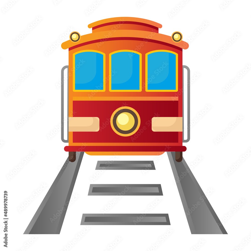 cable tram cartoon vector illustration isolated object Stock Vector ...