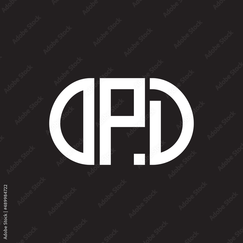 OPD letter logo design on black background. OPD creative initials ...