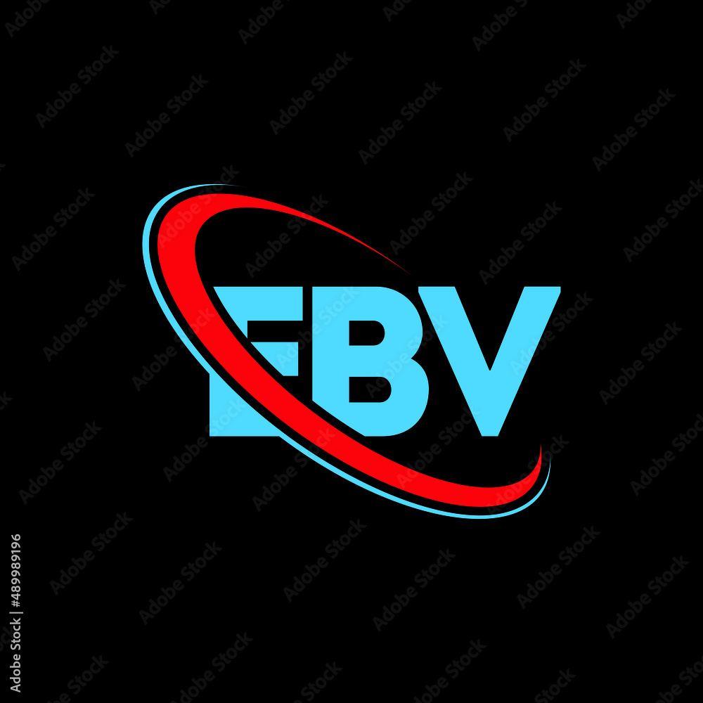 EBV logo. EBV letter. EBV letter logo design. Intitials EBV logo linked ...